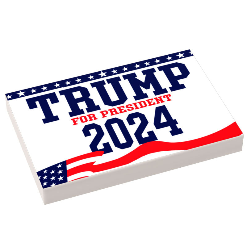 Trump 2024 Election USA Campaign Sign (2x3 Tile) made using LEGO part ... Trump 2024 Election USA Campaign Sign (2x3 Tile) made using LEGO part ...
