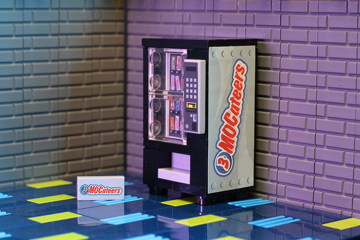 3 MOCateers - B3 Customs® Candy Bar Vending Machine made using LEGO pa
