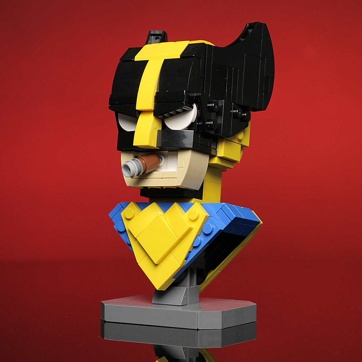 Wolverine Bust MOC made using LEGO bricks – B3 Customs