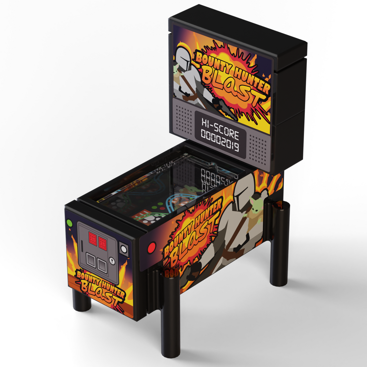Bounty Hunter Blast Pinball Arcade Machine Building Set – B3 Customs