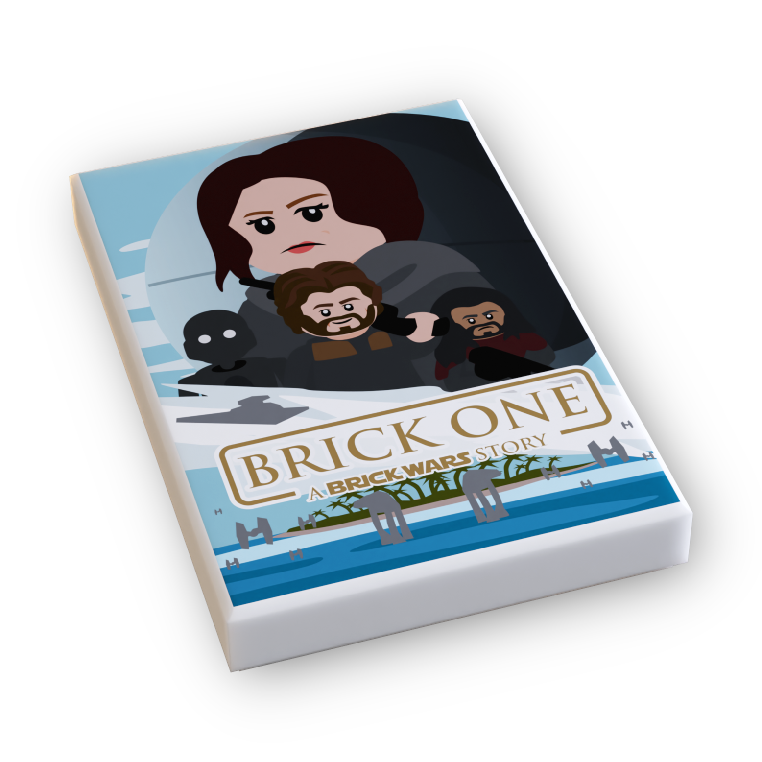 Brick One: A Brick Wars Story Movie Tile Cover (2x3 Tile) – B3 Customs