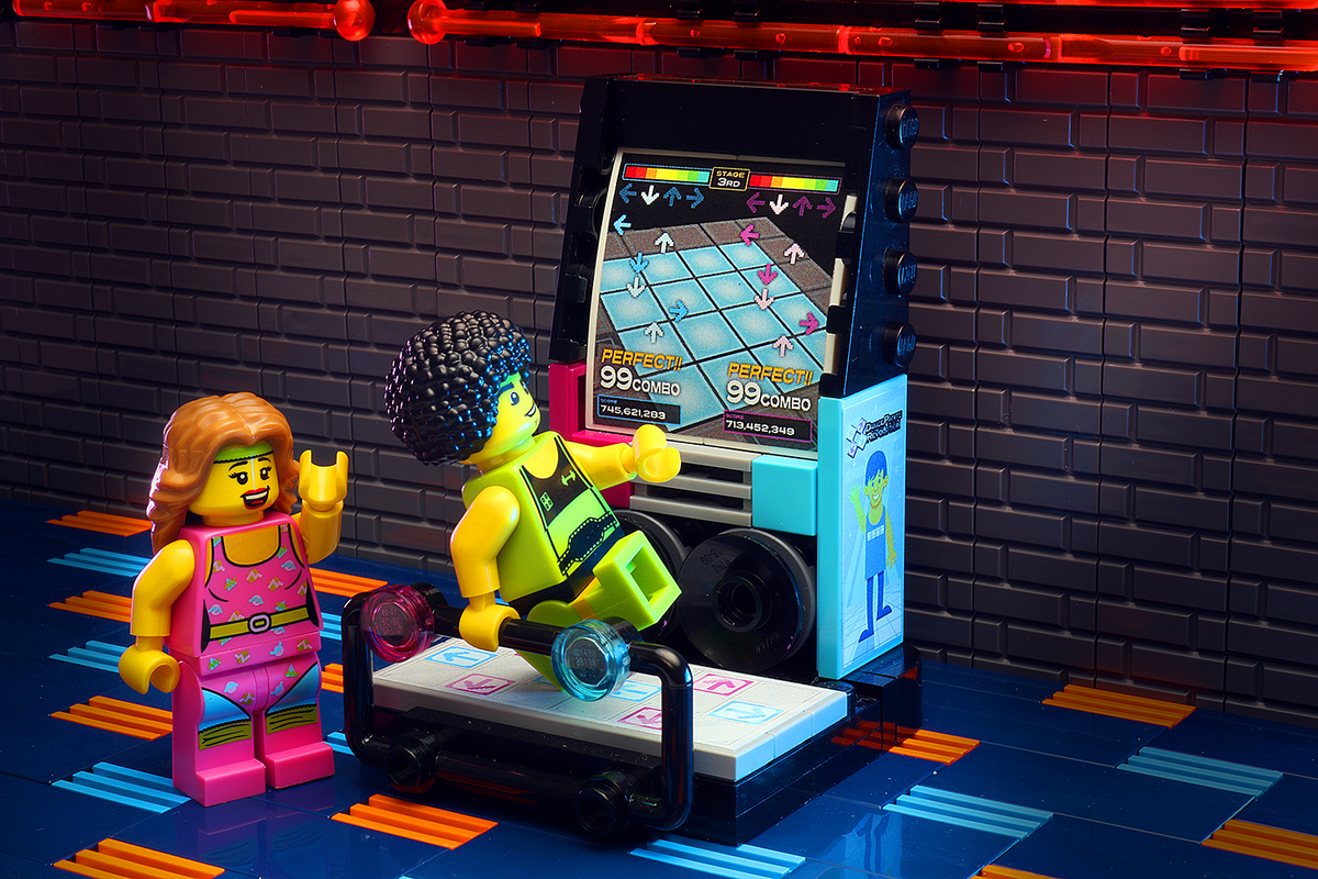 Arcade Dance Machine Minifig Building Set made using LEGO parts - B3 C ...
