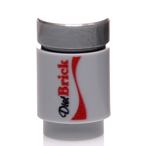 B3 Customs® Printed Diet Brick Soda Can made using real LEGO
