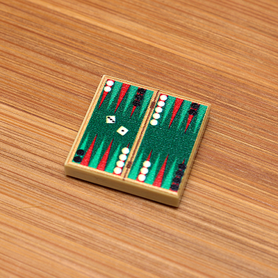 Backgammon - Custom Printed 2x2 Tile – B3 Customs
