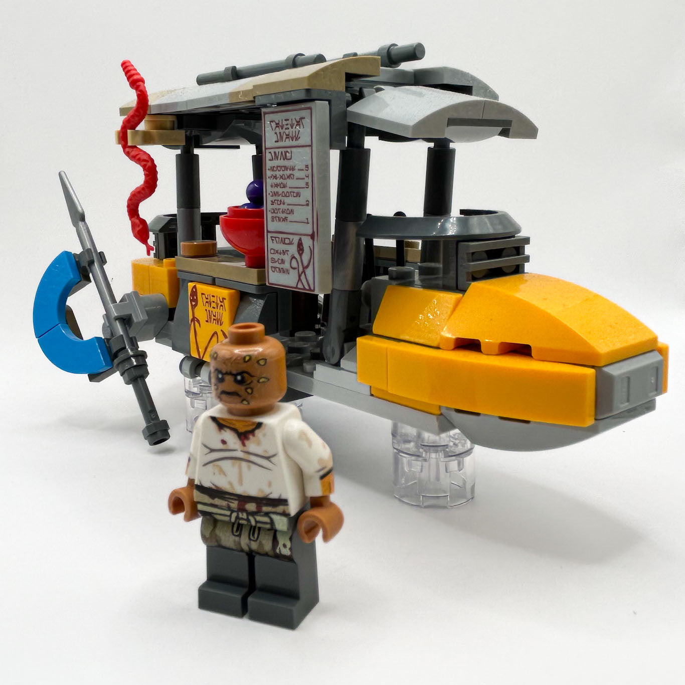 Star Wars Rathtar Meat Food Skiff Set made using LEGO parts - B3 Customs