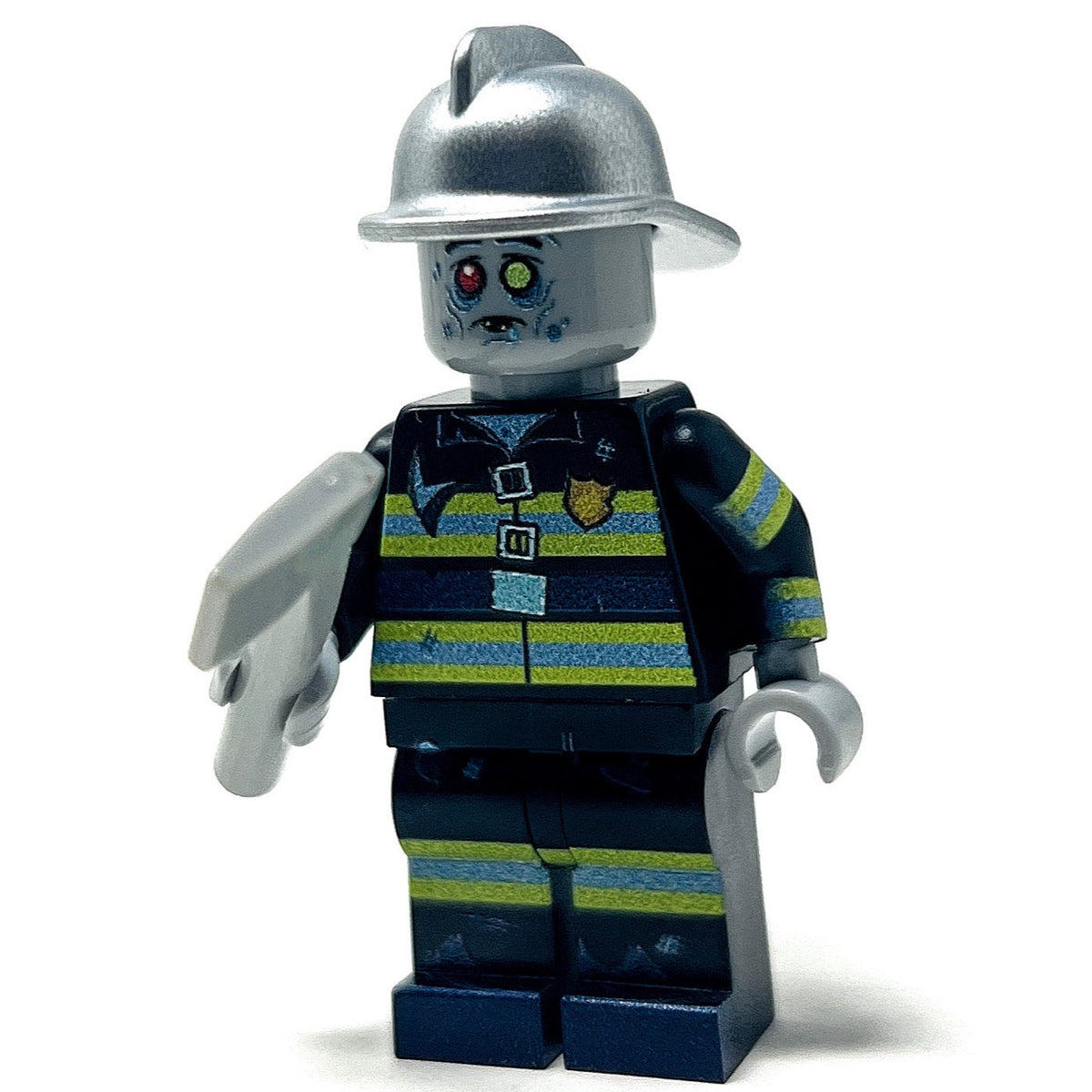 Zombie Firefighter - Custom Minifig made using LEGO parts – B3 Customs