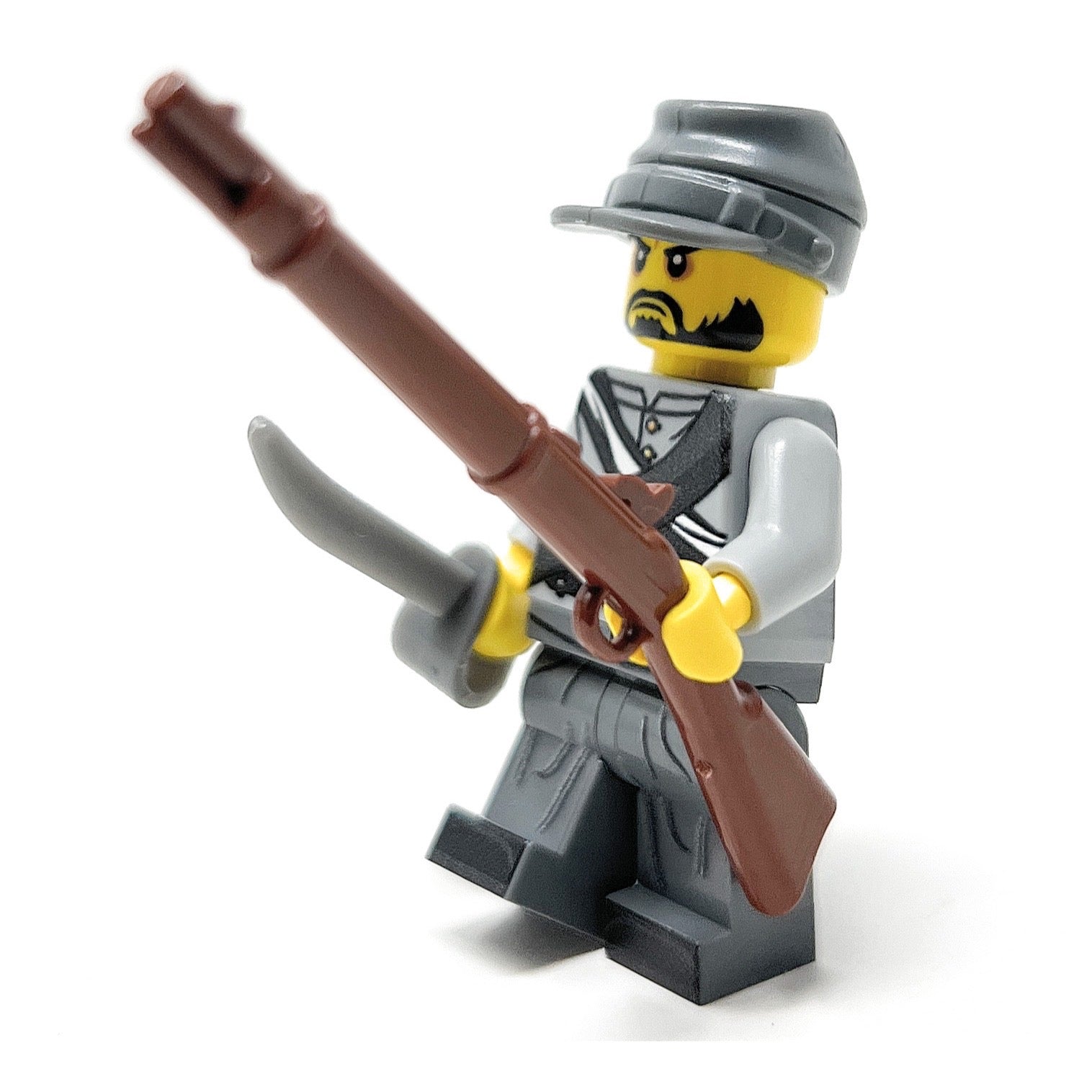 Civil War Confederate Soldier - Custom LEGO Military Minifigure B3 Cus ...