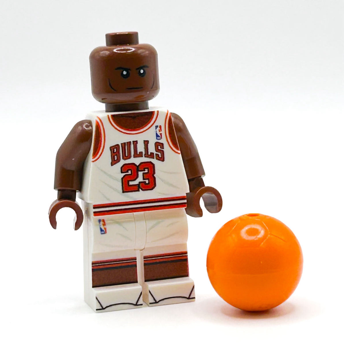 MJ #23 (White Jersey) Basketball Player Minifig made using LEGO parts ...