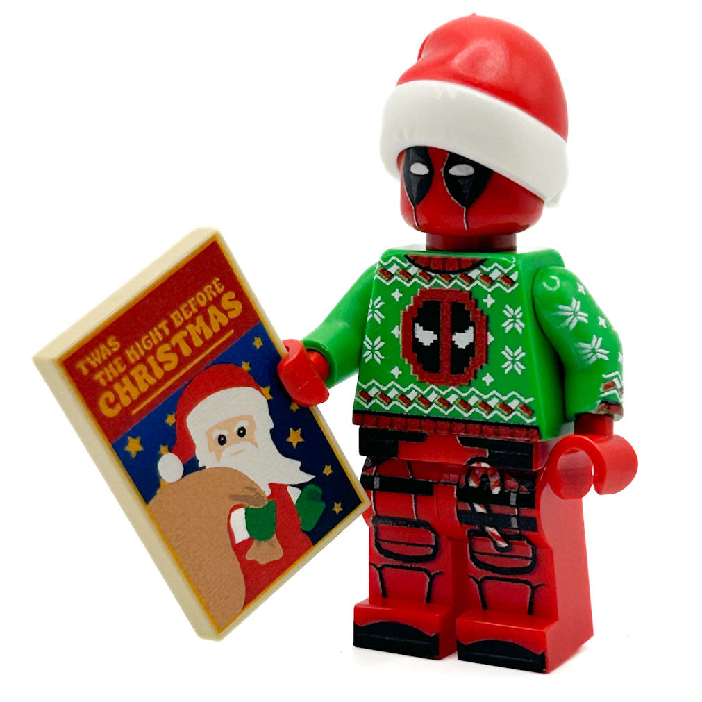 Custom Christmas Cheer Deadpool Minifig – B3 Customs