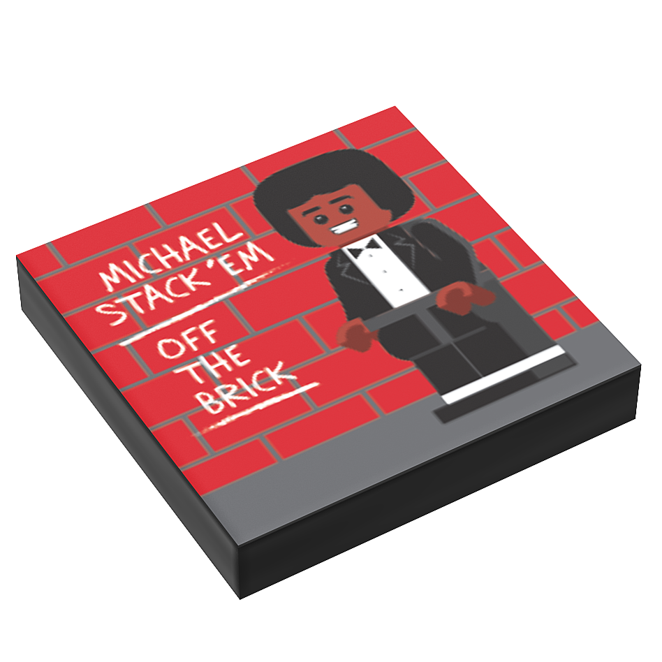Michael Stack'em, Off the Brick Music Album Cover (2x2 Tile) made usin ...