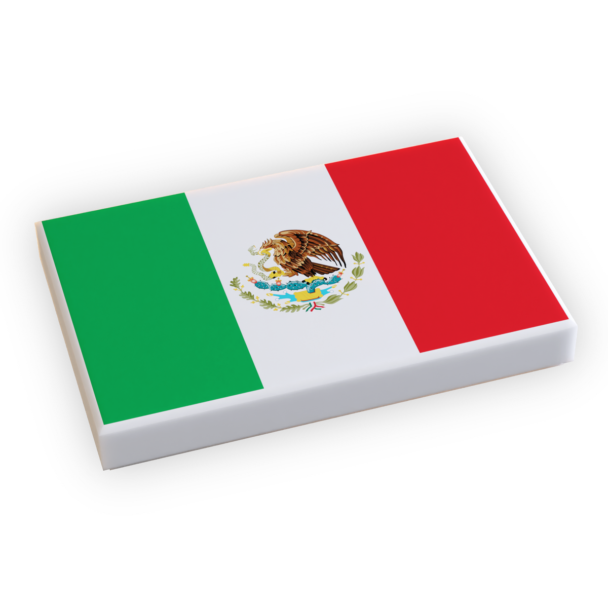 Mexico Flag (2x3 Tile) made using LEGO part – B3 Customs