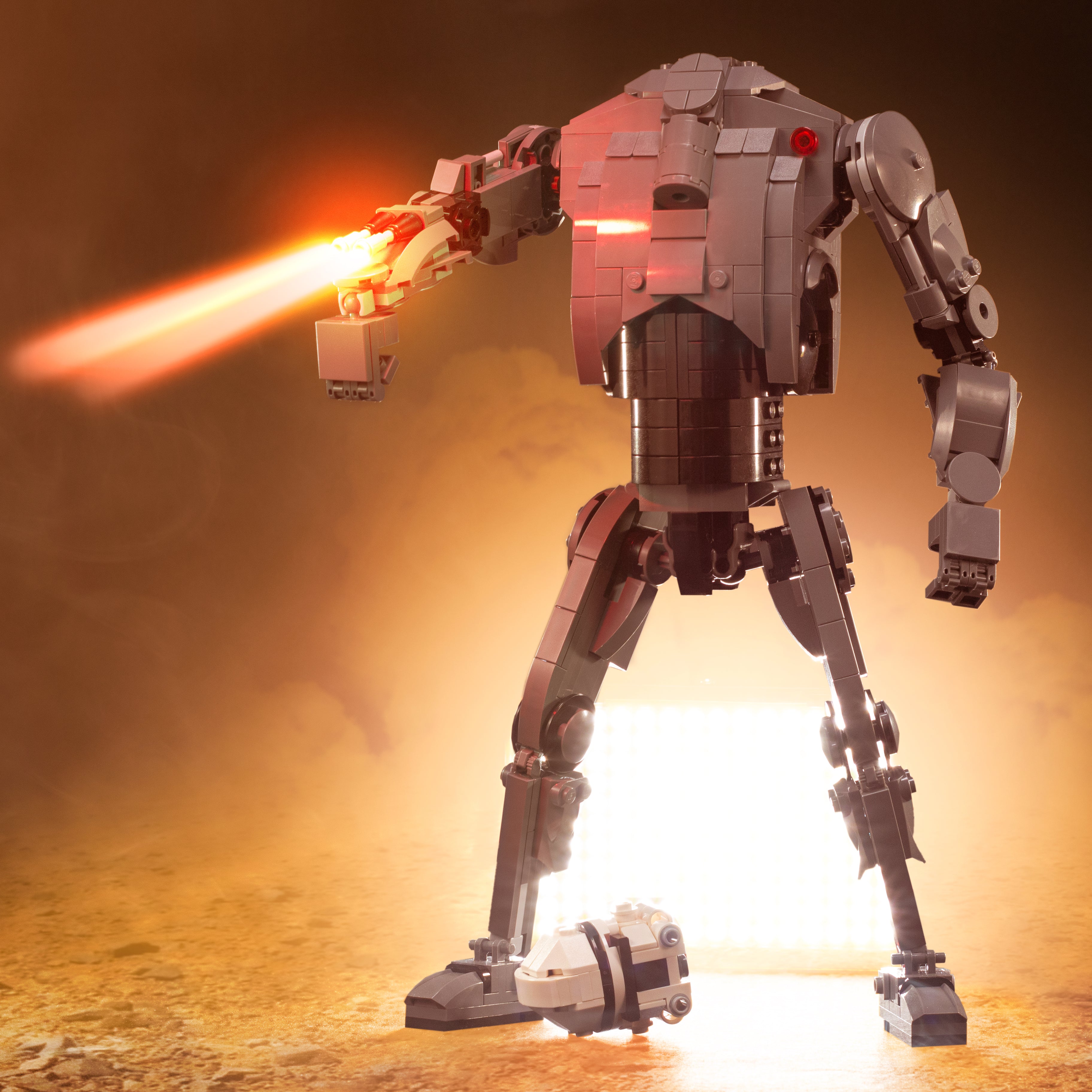 Custom Star Wars 11 Super Battle Droid MOC made using LEGO bricks B3 Customs