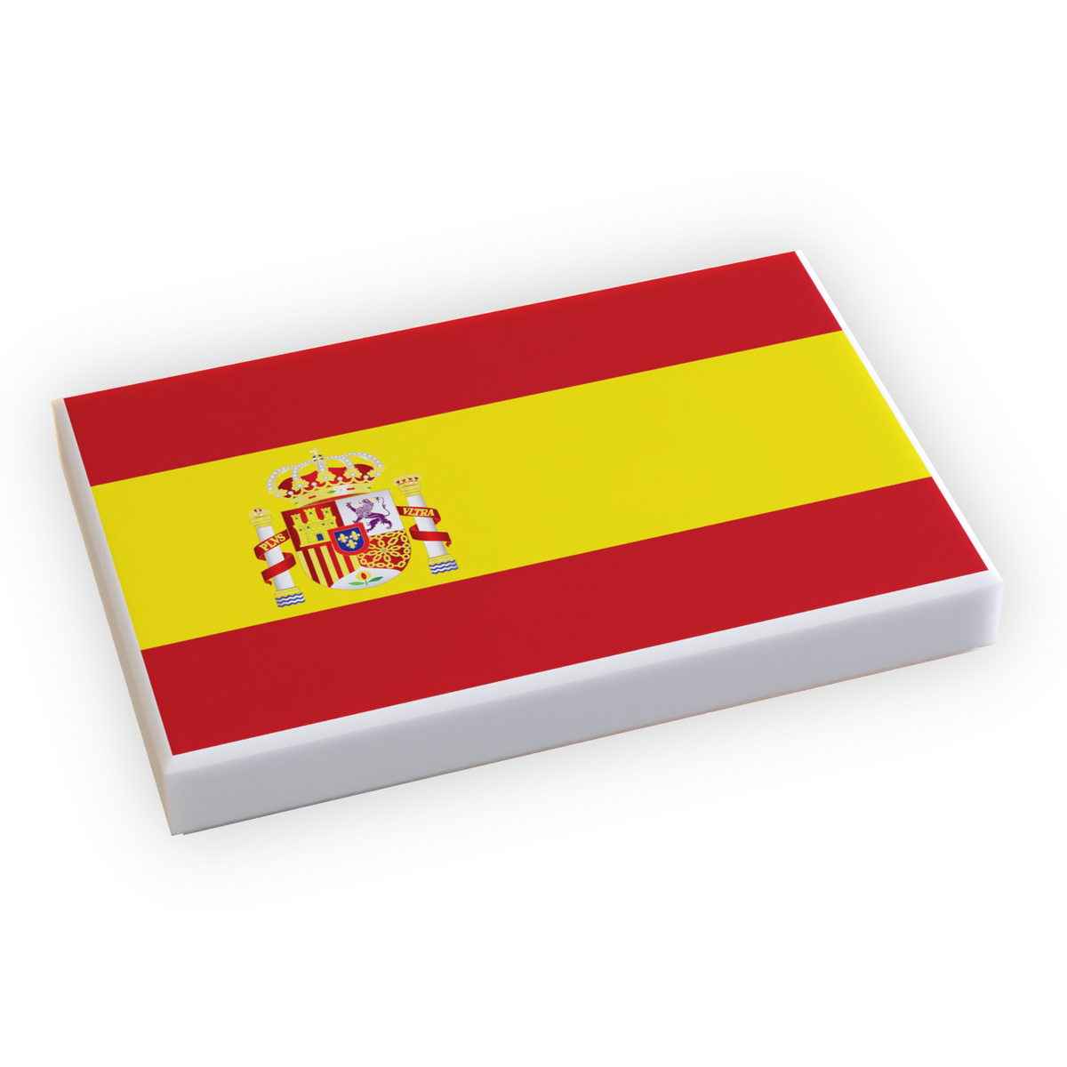 Spain Flag (2x3 Tile) made using LEGO part – B3 Customs