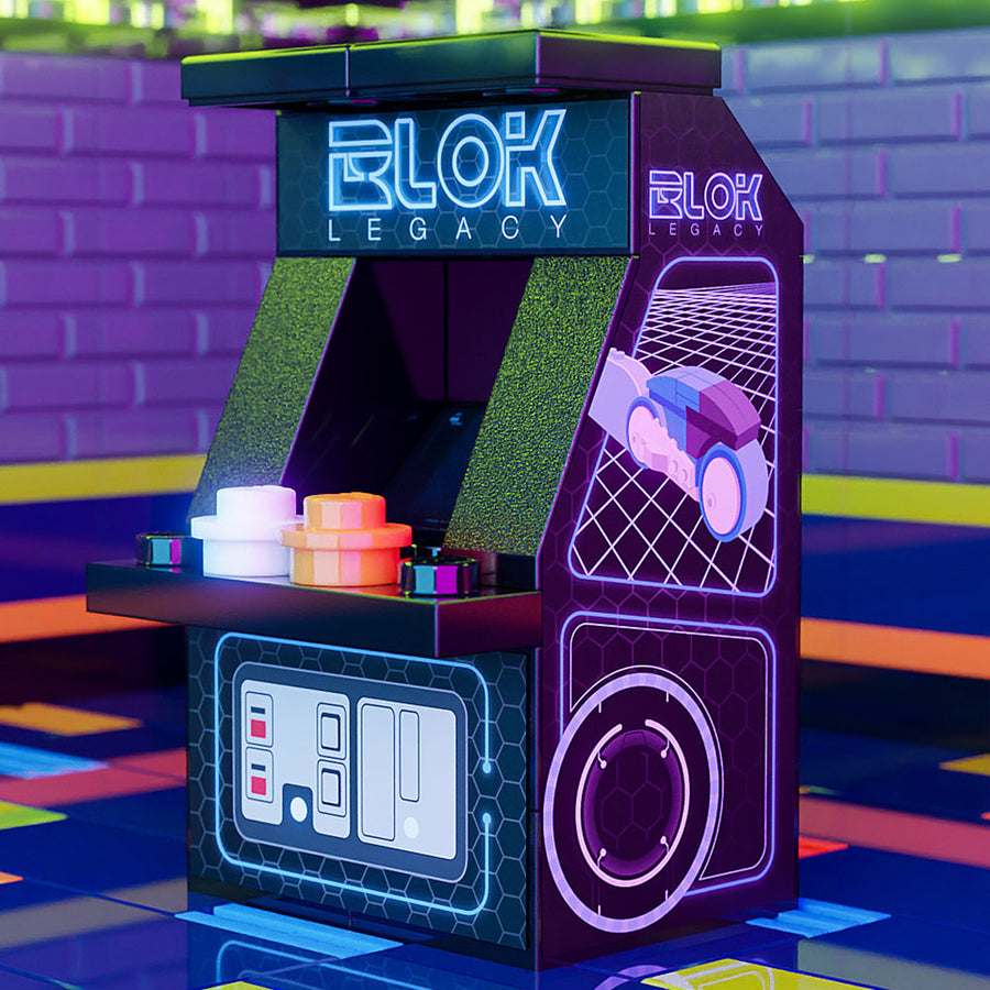 Custom BLOK Legacy Arcade Machine made using LEGO parts – B3 Customs