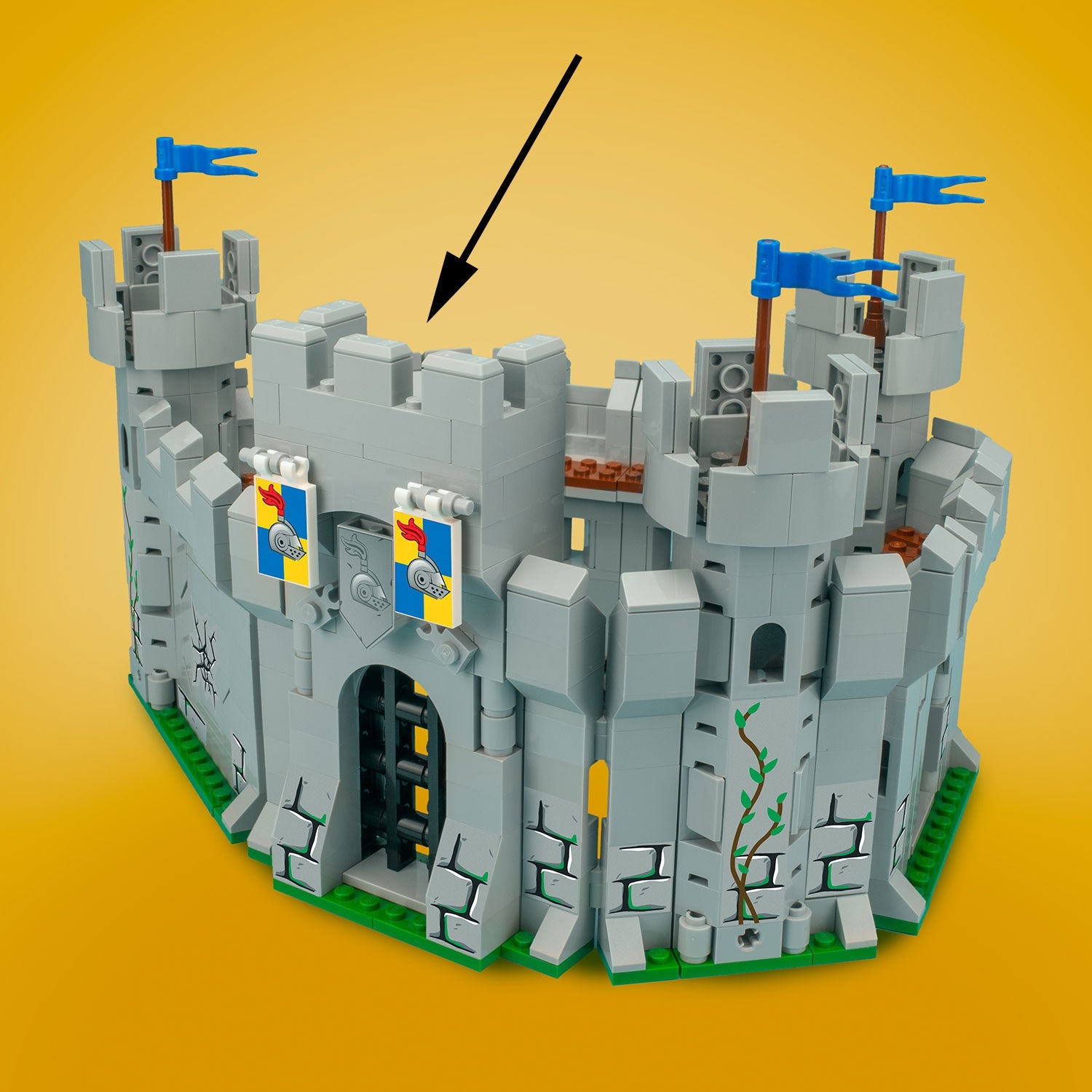 Castle Gate - Custom Castle Modular Building Set made using LEGO parts ...
