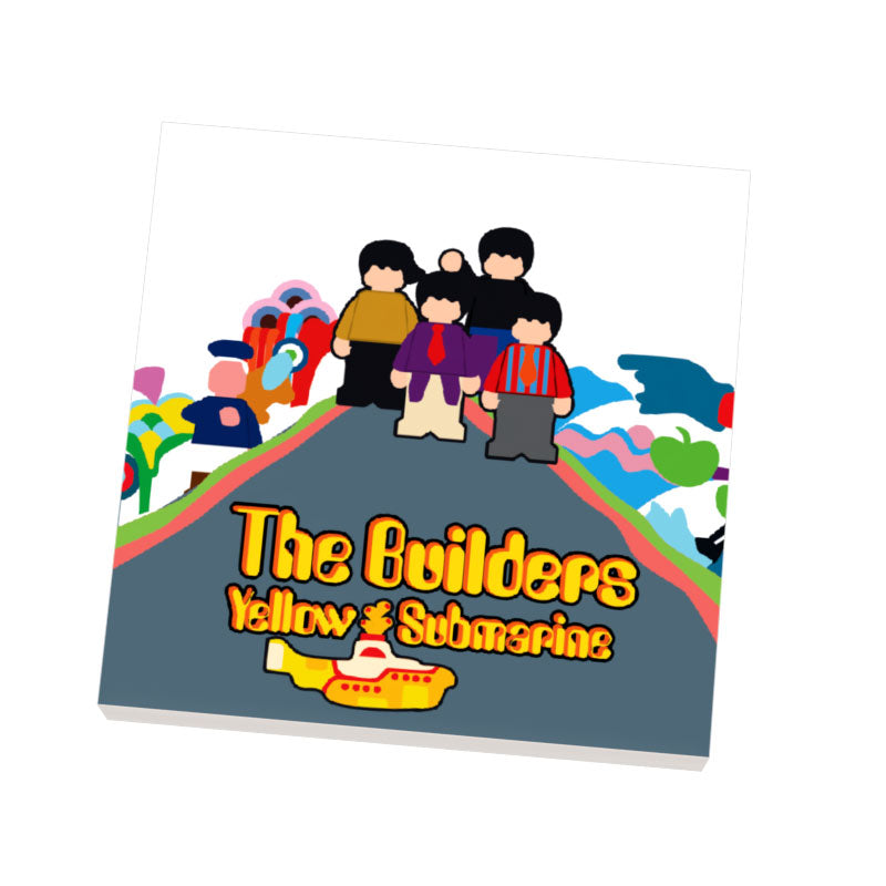 Builders Yellow Submarine Music Album Cover (2x2 Tile) - B3 Customs