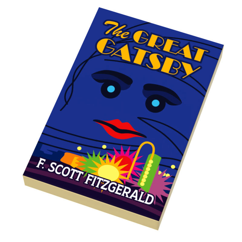 The Great Gatsby Book (2x3 Tile) made using LEGO part – B3 Customs
