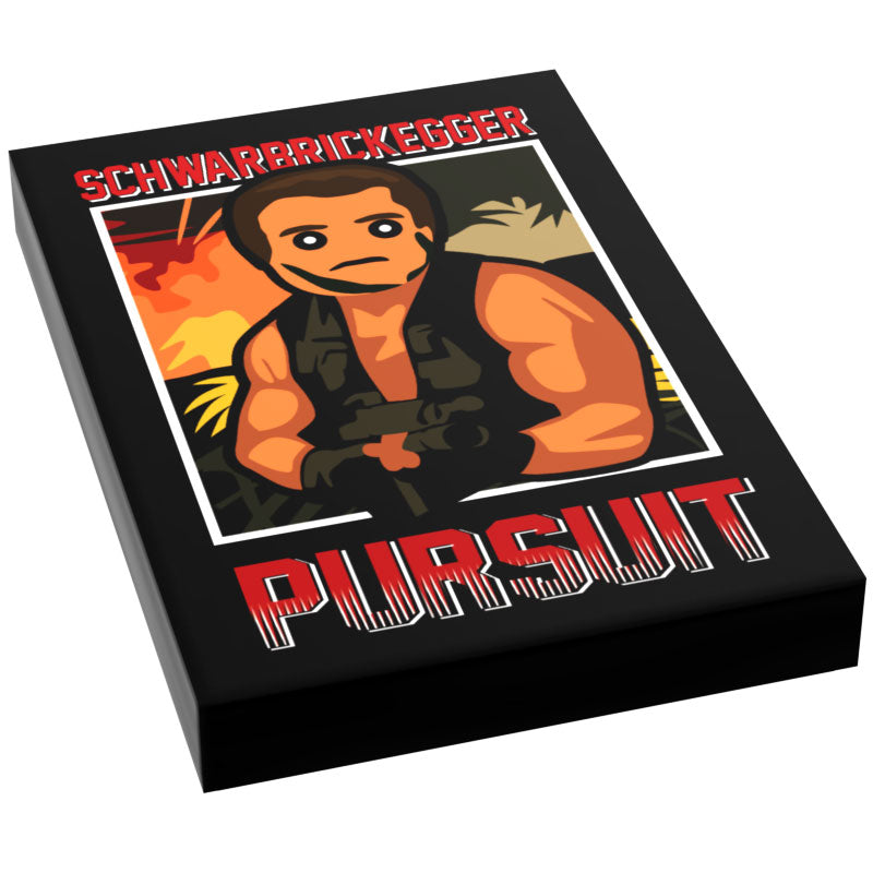 Black Panther Movie Cover Tile (2x3 Tile) made using LEGO part – B3 Customs