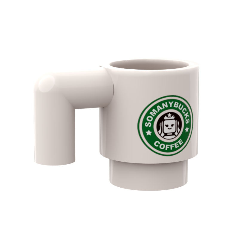 Huge Somanybucks Mug - B3 Customs using LEGO bricks, Starbucks