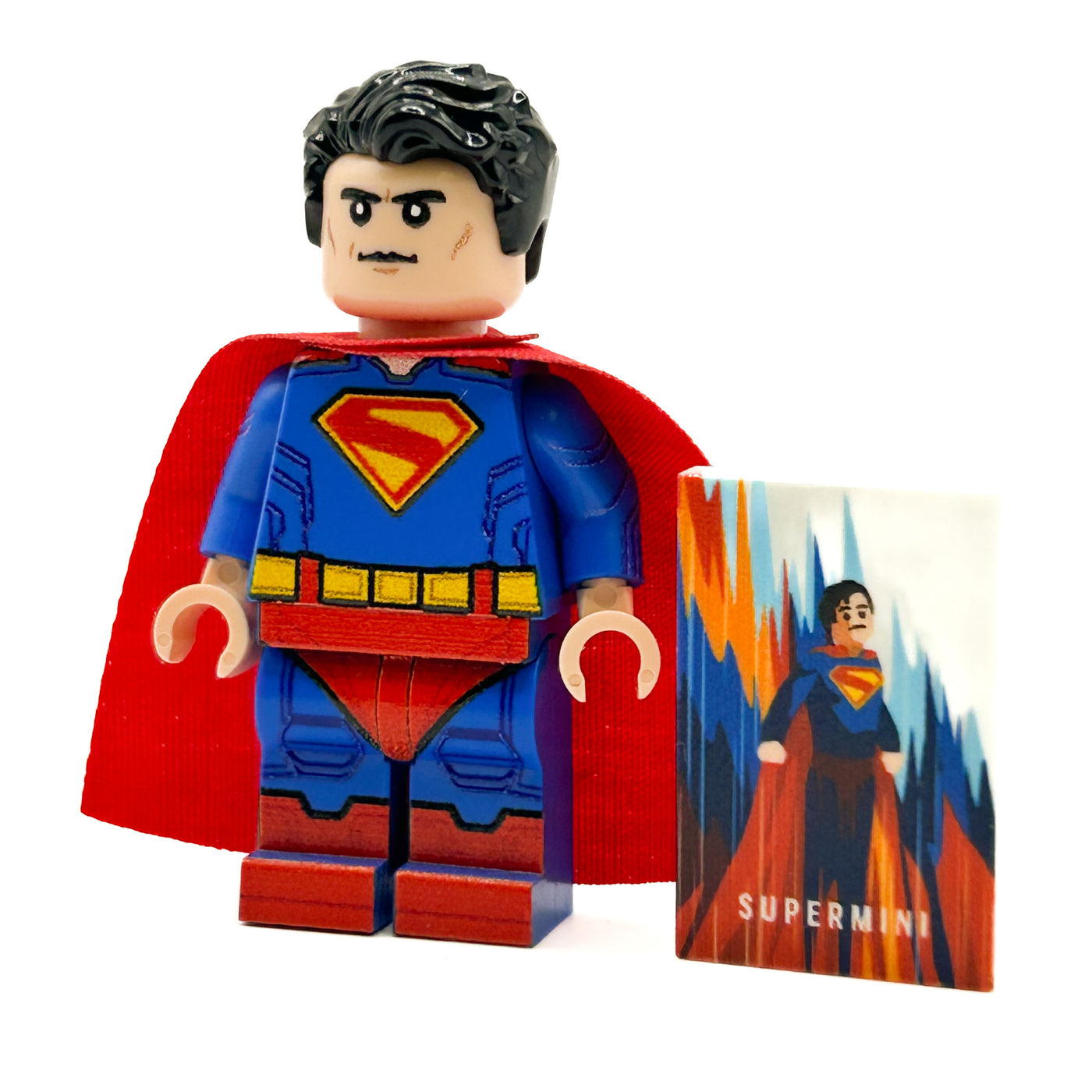 SUPERMINI (2025 Film) Minifig w/ Movie Tile Bundle! Made with LEGO ...