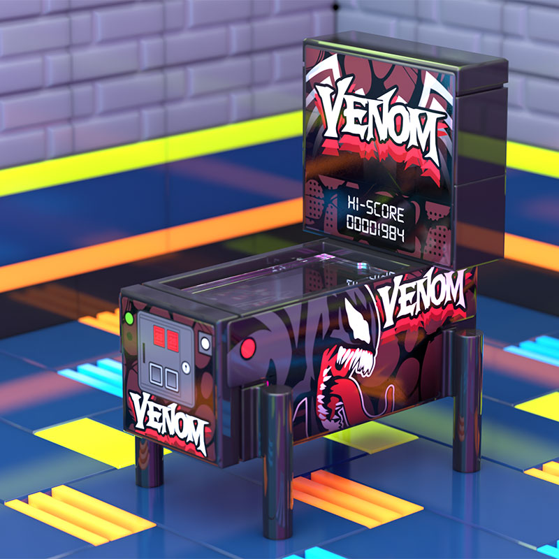Venom Pinball Arcade Machine Building Set made using LEGO parts – B3 ...