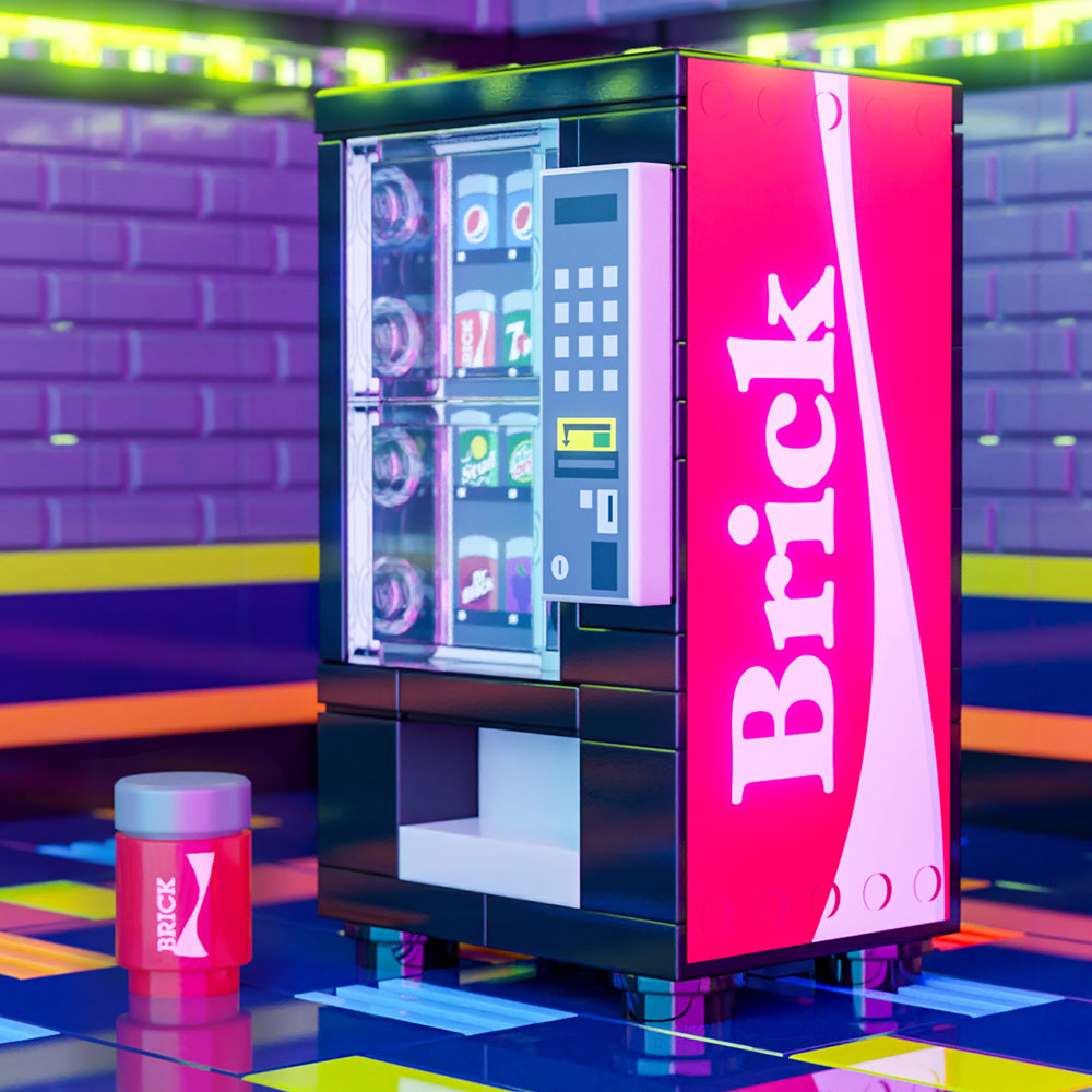 Custom LEGO Vending Machines made using LEGO parts – B3 Customs