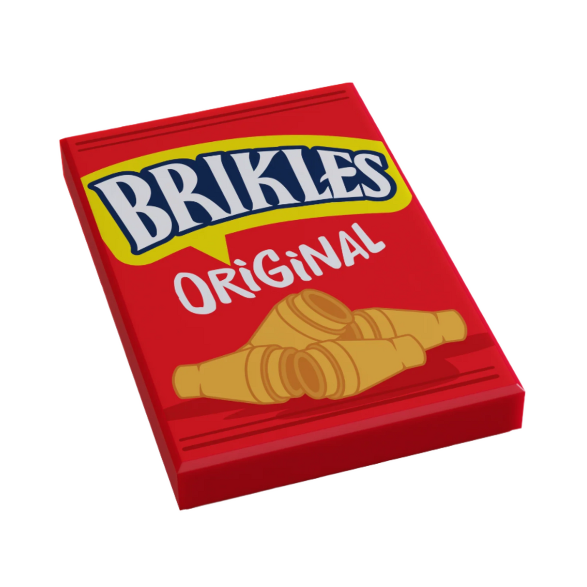 Brickles Minifig Snack (2x3 Tile) made using LEGO tile – B3 Customs