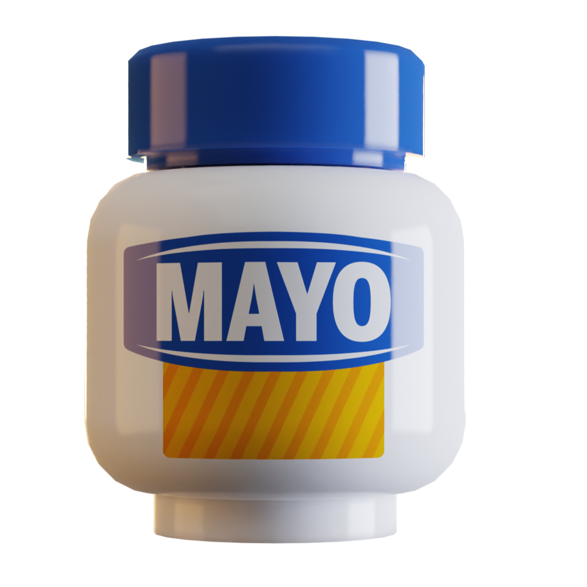 Mayonnaise Jar for Minifigs made using LEGO parts – B3 Customs