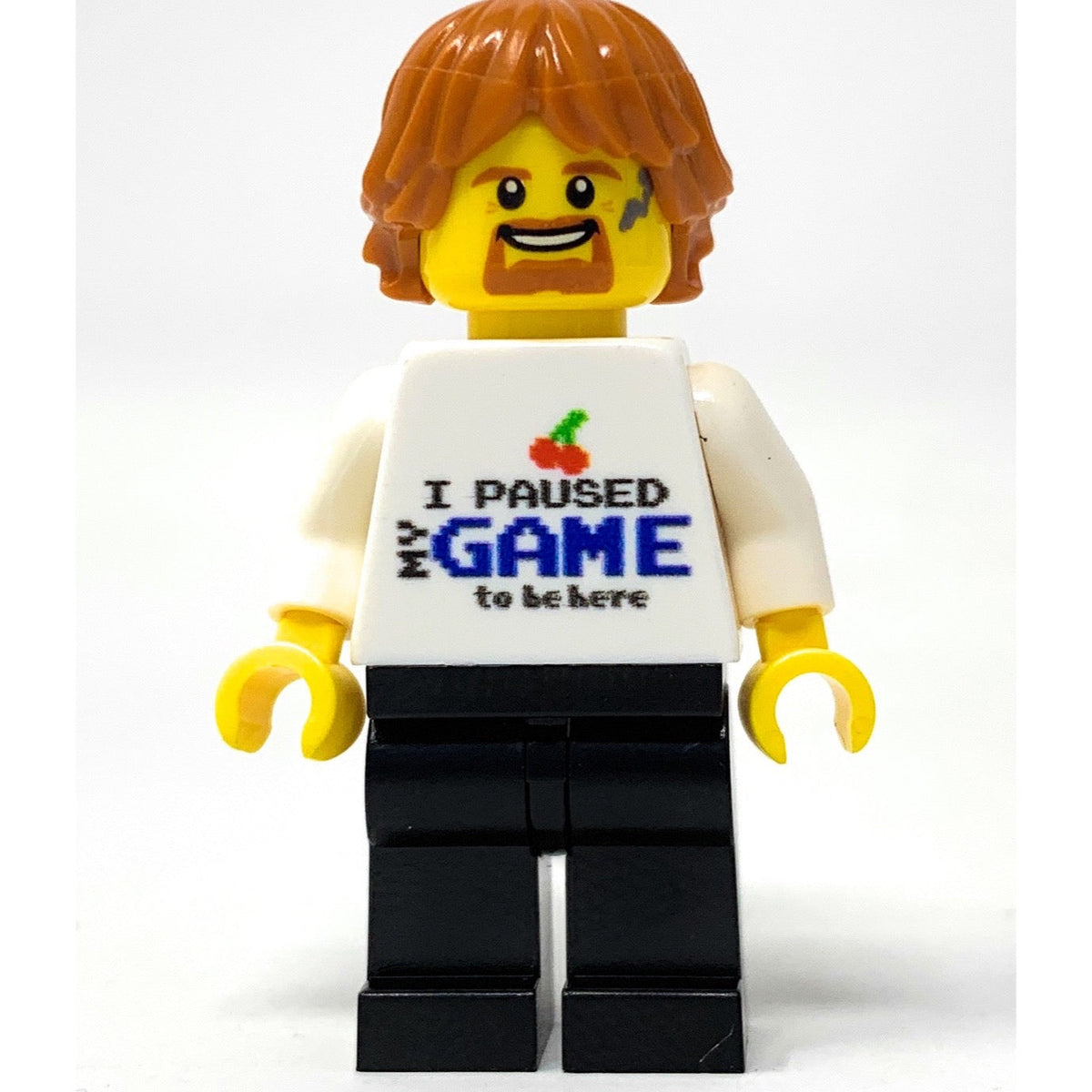 B3 Customs® Printed I Paused My Game To Be Here Minifig Torso (Gaming)